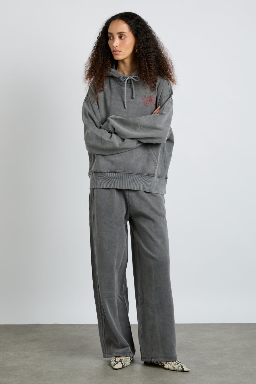 rafe jogger - grey wash – Damson Madder