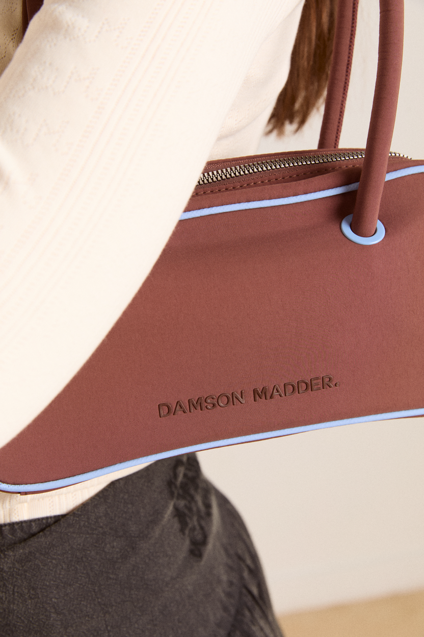 benny mini bowler - choc/blue – Damson Madder