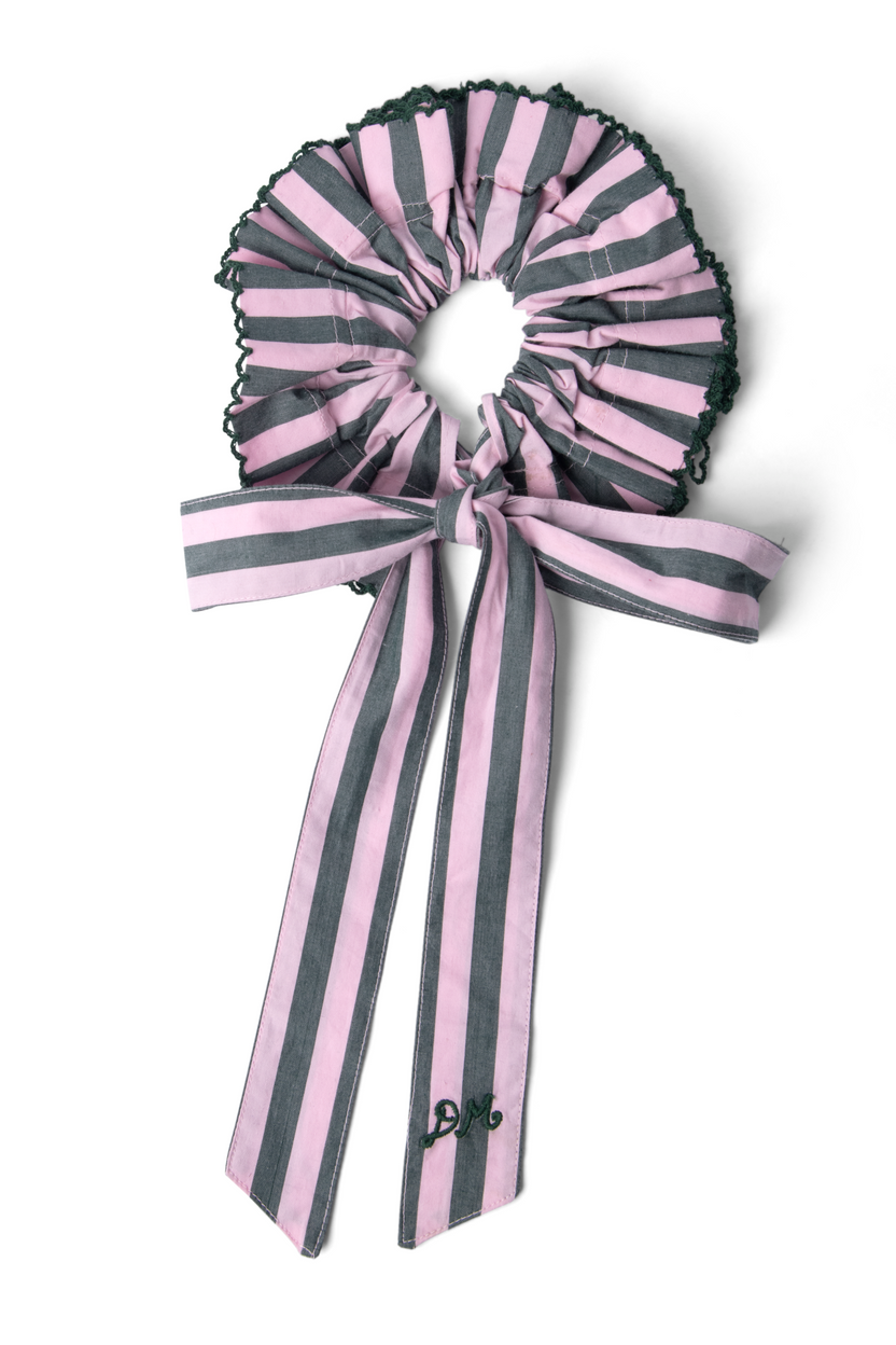 garter bun wrap - garden tulle stripe – Damson Madder