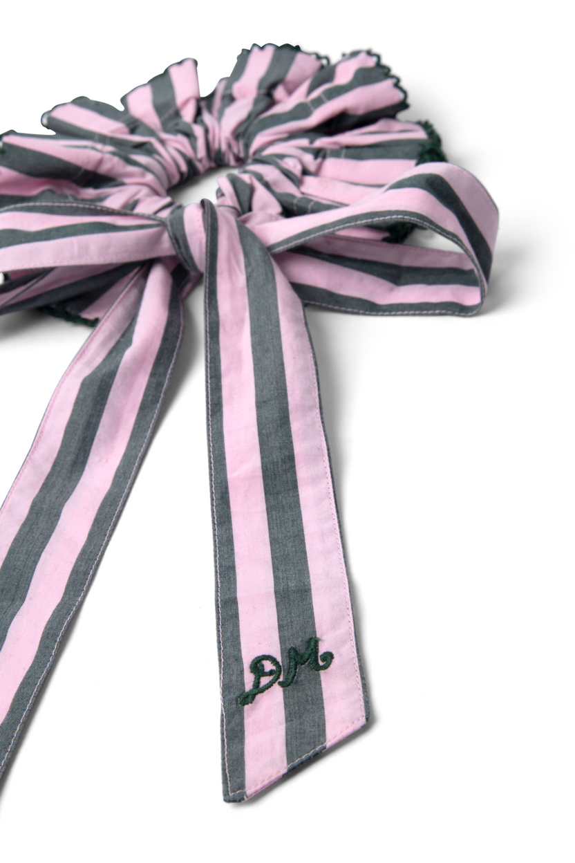 garter bun wrap - garden tulle stripe – Damson Madder