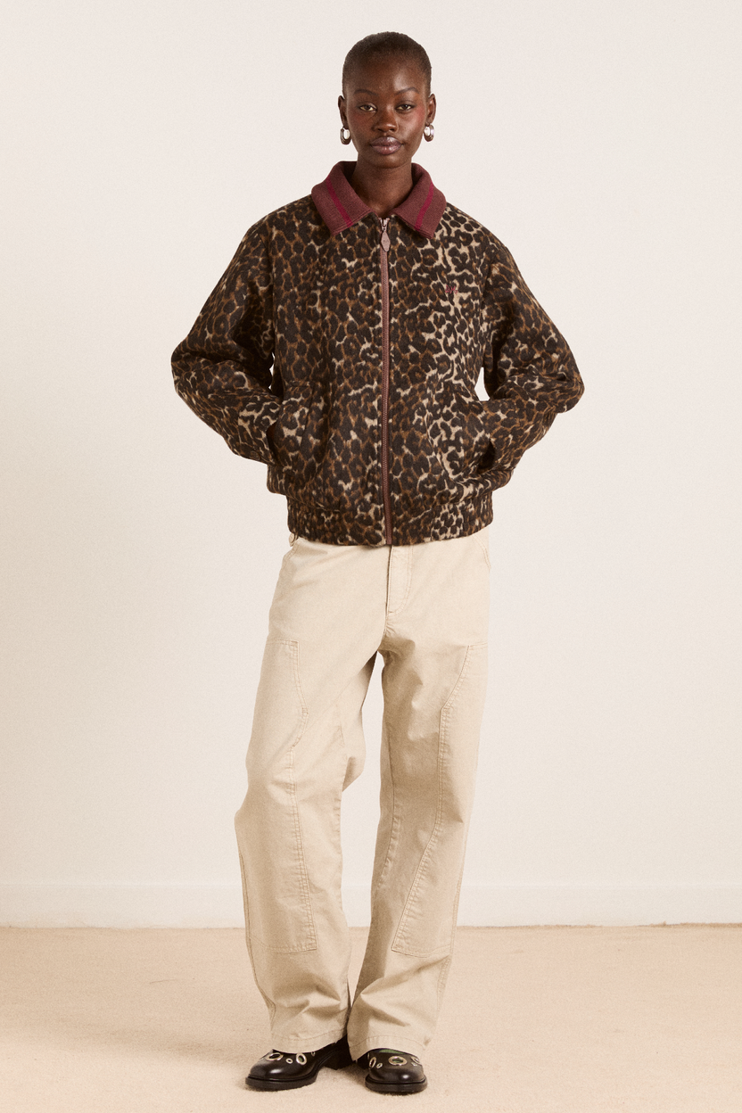 Pixie Bomber Jacket - Leopard – Damson Madder
