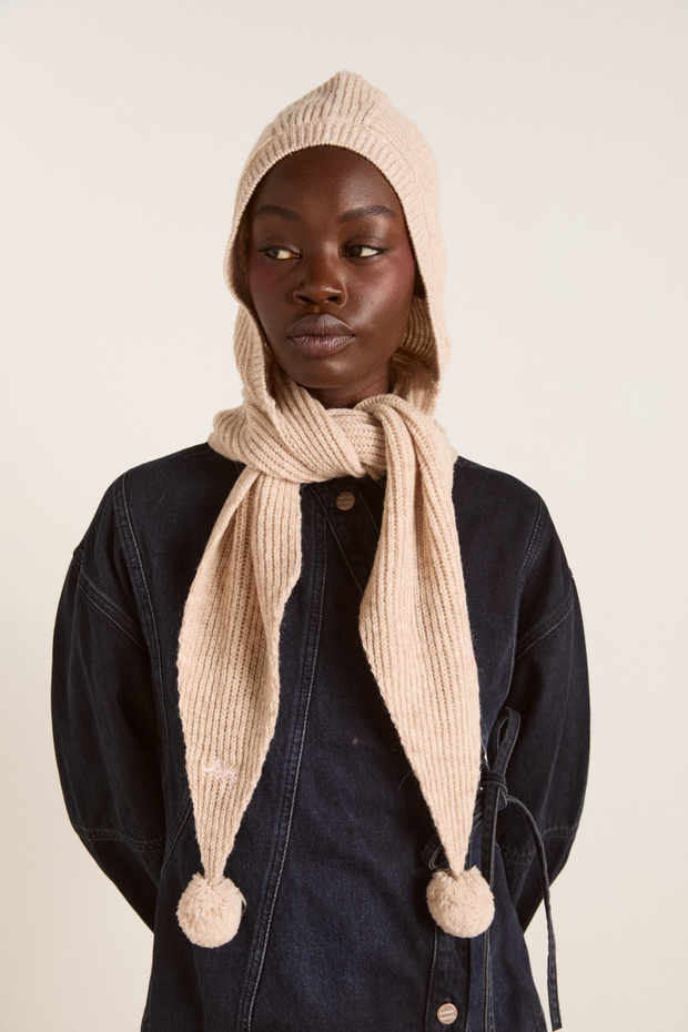 Knitted Triangle Scarves, Hoods & Bonnets | Damson Madder