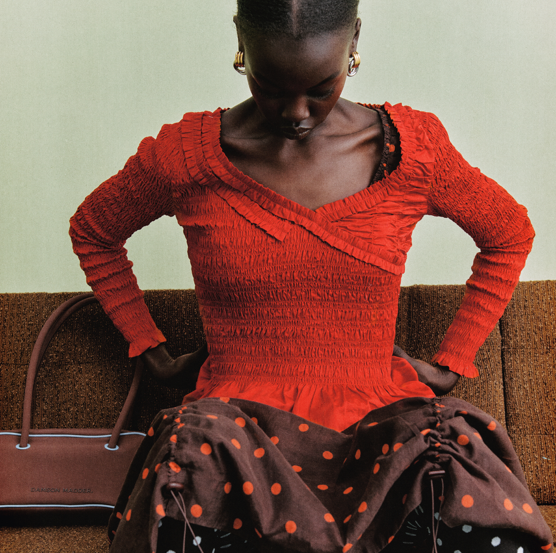 pearl hooded puffer - multi check – Damson Madder